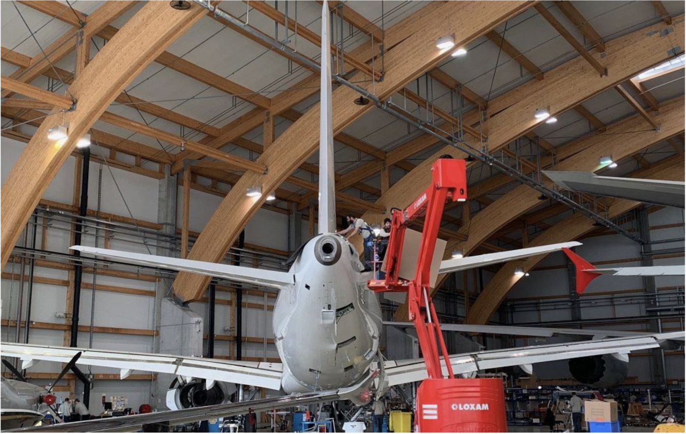 First refurbishment project for an airliner at AMAC Aerospace in Basel ...